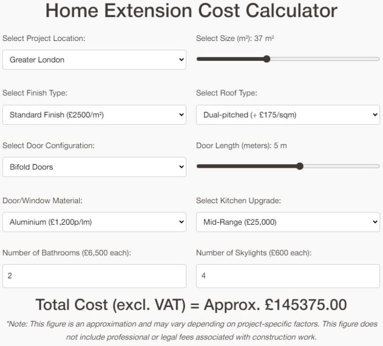 Extension Cost Calculator: Average Cost of Home Extensions